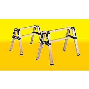 2x4basics 90196MI Custom Pro Brackets Sawhorse, 2 Pack , Black