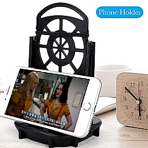 Seltureone Phone Swing Compatible for Pokemon GO Plus Cellphone Pedometer Steps Counter Accessories, (Super Mute) (Support 2 Phones) Quick Steps Earning Device with USB Cable, Phone Holder- Black