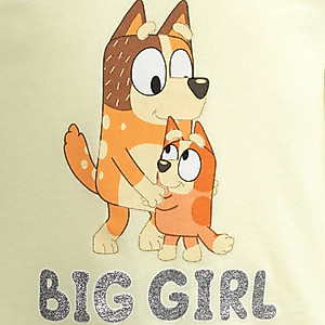 Bluey Bingo Toddler Girls 2 Pack T-Shirts Blue/Yellow 2T