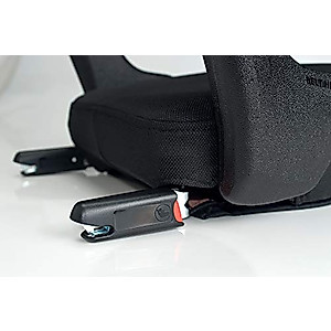 Clek Ozzi Backless Booster Car Seat with Rigid Latch, Carbon (OZ11U2-JB)