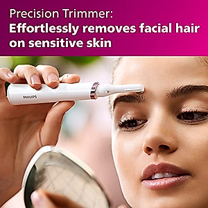 Philips Beauty Women's Bikini Trimmer and Precision Trimmer Special Edition Bundle, BRT387/90,Pink and White