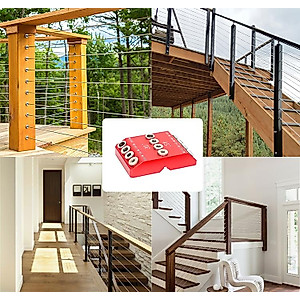 YuanTenhwy 4 Sizes 30 45 90 Degree Angle Drill Guide Jig for Angled Hole and Straight Hole,Drill Block，Dowel Drill Guide，Stair Wire Handrail, Deck Cable Railing Lag Screw Drilling Template Block