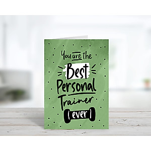 Sole Inspired Personal Trainer Thank you Card | Fitness Card