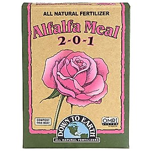 Down to Earth Organic Alfalfa Meal Fertilizer Mix 2-0-1, 0.5 lb