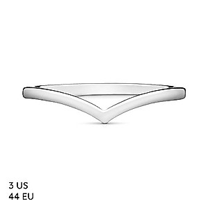 Pandora Jewelry Polished Wishbone Sterling Silver Ring, Size 3