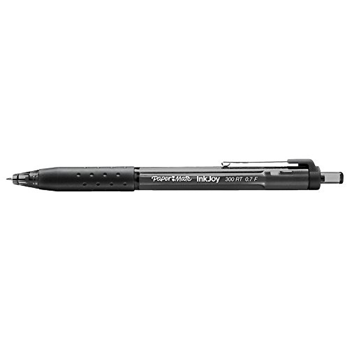 Paper Mate® InkJoy™ 300 RT Retractable Pens, Medium Point, 1.0 mm, Clear Barrel, Black Ink, Pack Of 36
