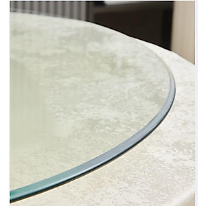 DOUKI Glass Lazy Susan Turntable For Dining Table 24in Tabletop Rotating Serving Swivel Large Serving Plate Lazy Susan Organizer For Table (Size : 36inch(90cm))