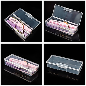 4 Pack Nail Tool Box Plastic Nail File Case Pedicure Container Storage Case Nail File Holder Box Clear Manicure Tool Box Nail Art Kits Tools