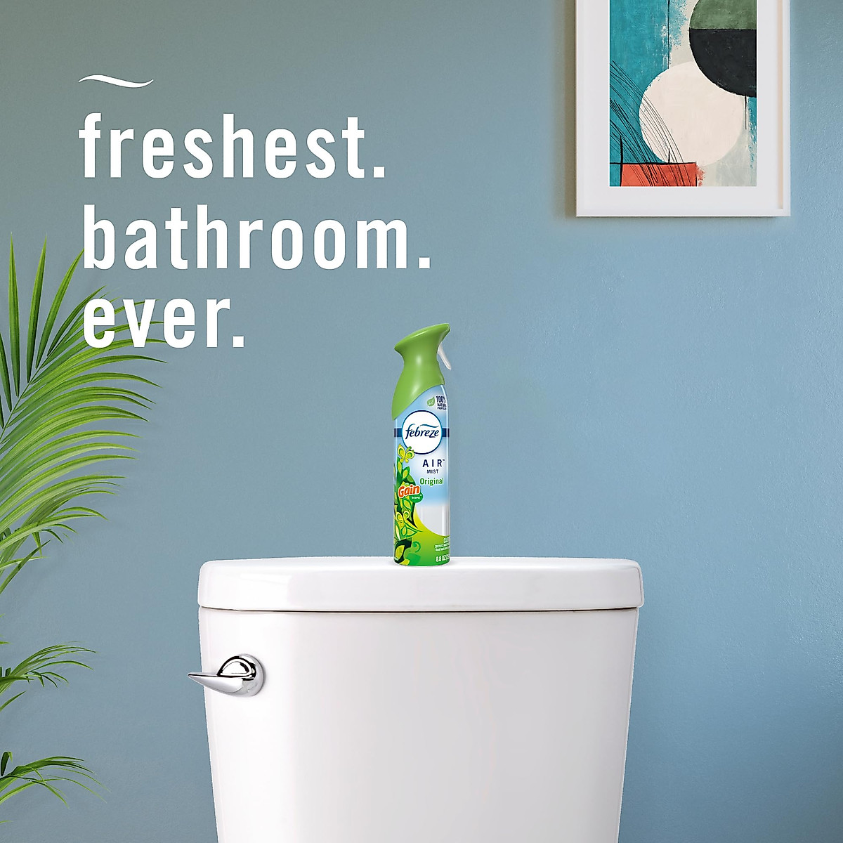 Febreze Air Freshener and Odor Eliminator Spray, Gain Original Scent, 8.8 Oz (Pack of 6)