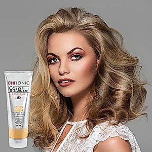 CHI Color Illuminate Conditioner, Helps Maintain Fresh Color In Natural & Color-Treated Hair, Sulfate, Paraben, & Cruelty-Free, Golden Blonde, 8.5 Oz