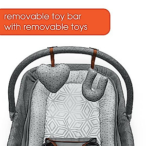 Summer 2-in-1 Bouncer & Rocker Duo (Heather Gray) Convenient and Portable Rocker and Bouncer for Babies Includes Soft Toys and Soothing Vibrations
