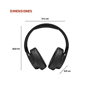 JBL TUNE 750BTNC - Wireless Over-Ear Headphones with Noise Cancellation - Black
