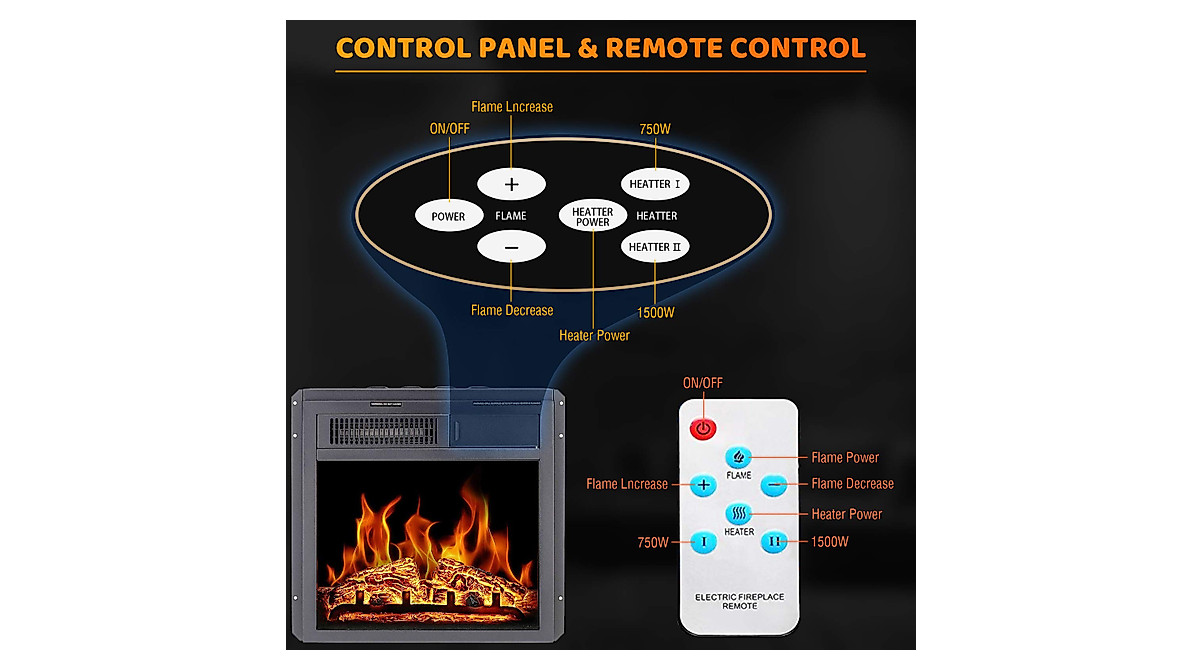 Antarctic Star Electric Fireplace Insert – Modern Comfort