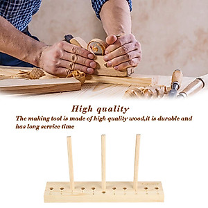 Karsspor Bow Maker Bow Making Tool for Ribbon, Wooden Wreath Bow Maker for Making Gift Bows, Wrist Corsages, Party Decorations, Hair Bows, Holiday Wreaths(with Instructions)