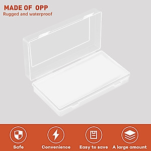 Shappy 301 Pieces Paper Money Holders with 2 Pcs Plastic Storage Case Clear Currency Sleeves Plastic Bill Pages Bill Storage Sleeves for Cash Dollar Currency Collectors Money Protector