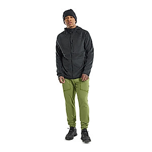 Burton Men's Stockrun Warmest Hooded Full-Zip Fleece, True Black, L