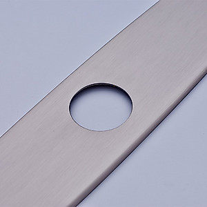 Fapully 10.23'' Kitchen Sink Faucet Hole Cover Deck Plate Escutcheon Brushed Nickel