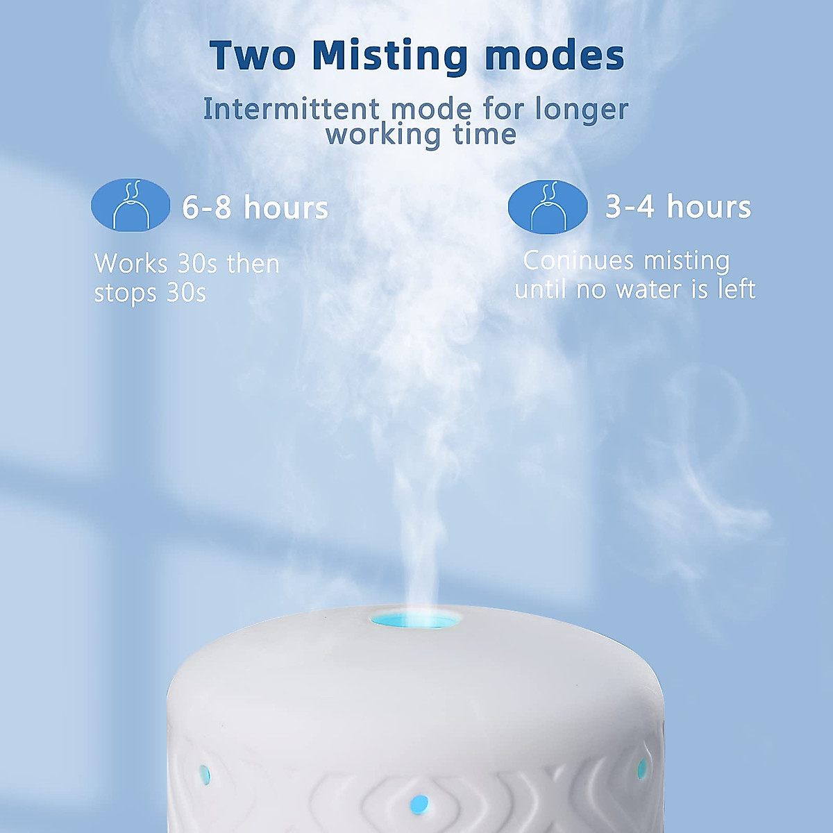 Essential Oil Diffusers Aromatherapy Humidifier: White Ceramic Aroma Infuser for Home Bedroom Office - Vaporizer for Room - Small Machine