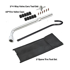 Dr.Roc Compatible with Spare Tire Tool Kit with Tire Jack Handle and Wheel Lug Wrench Honda Accord Civic CR-V Element Odessey Pilot and Acura ILX RDX TLX