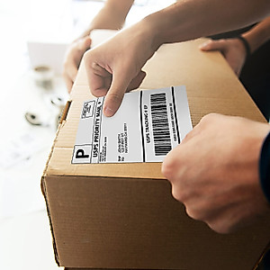 REKDOM 4X6'' Direct Thermal Labels (Pack of 500 Labels), Commercial Grade Self-Adhesive Shipping Labels, Compatible with REKDOM, LabelRange, Zebra, Rollo, MUNBYN, etc.