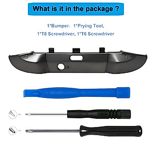 LB RB Trigger Bumper Buttons and Middle Replacement for Xbox One Elite Controller Series 2 Model1797 & Elite Series 2 Core Controller