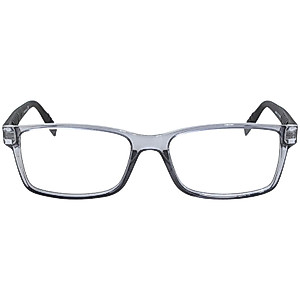 Montblanc Rectangular Eyeglasses MB0066O 003 Transparent Gray/Matte Black 56mm 0066