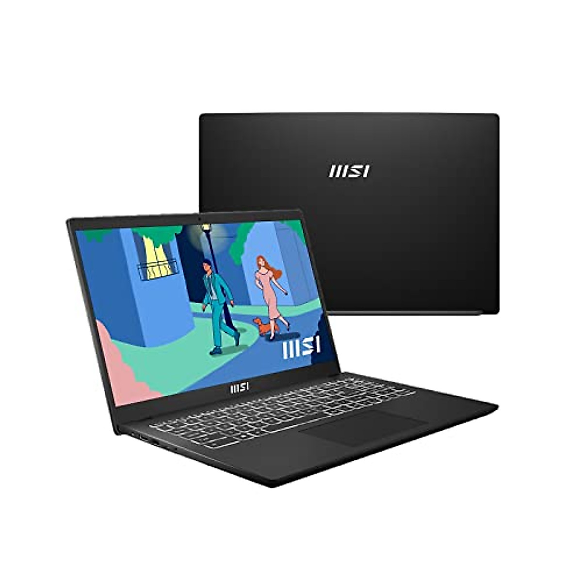 EXCaliberPC 2023 MSI Modern 15 B11M-023US (i5-1155G7, 16GB RAM, 1TB NVMe SSD, Intel Iris Xe, 15.6" FHD, Windows 11 Pro) Professional Laptop