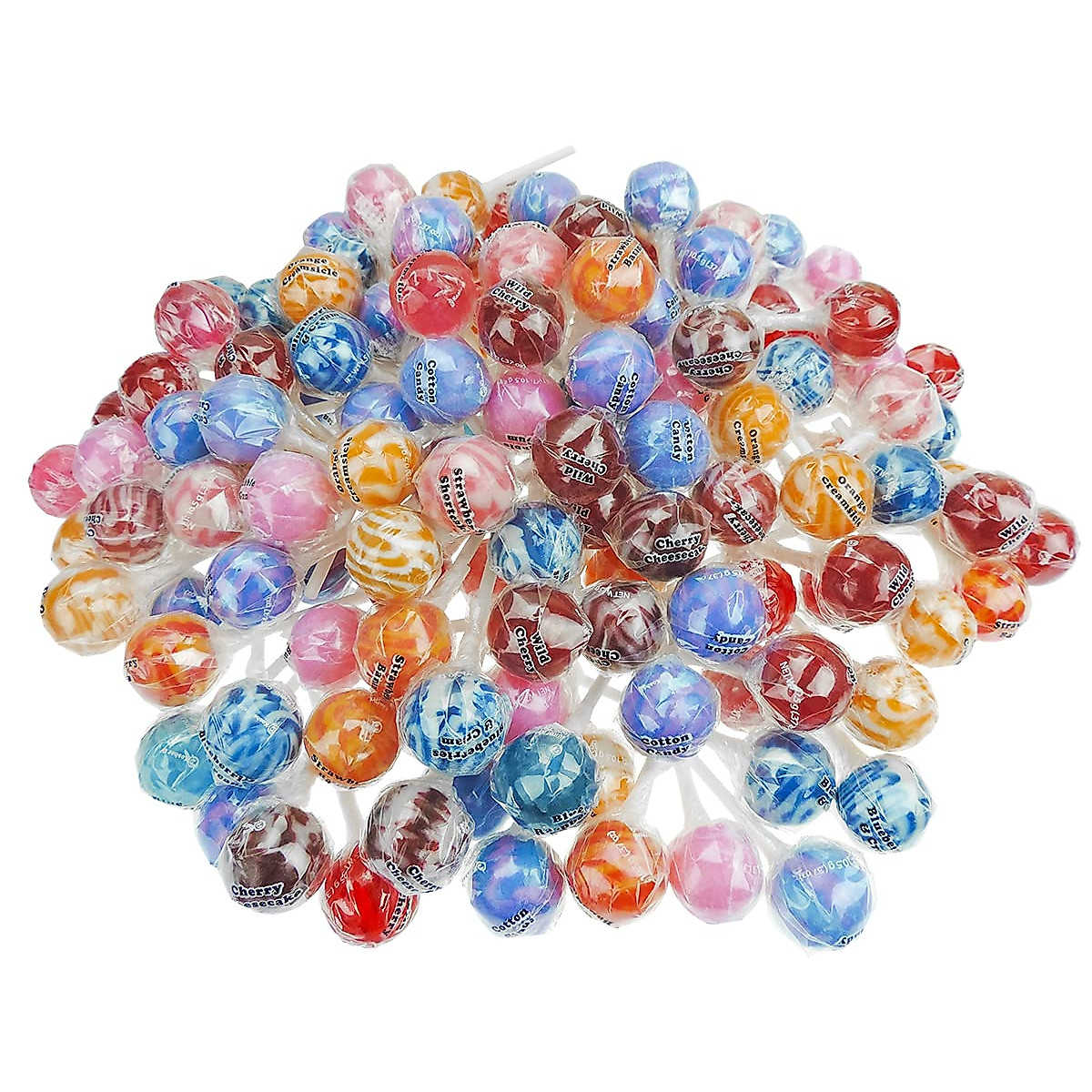 Original Gourmet Change Maker Mini Cream Swirl and Original Lollipops, 100 Count (Pack of 1), 0.02 pounds