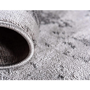 Unique Loom Metro Collection Area Rug (8' x 10' Rectangle, Light Gray/ Gray)