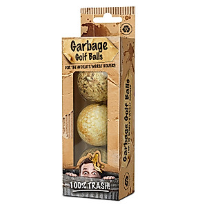On Par 3 Pack Garbage Golf Balls, for The Worlds Worst Golfer, Idea