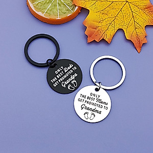 Pregnancy Announcement Gifts New Grandparents Gifts Keychain New Grandma and Grandpa Gifts Jewelry New Grandparent Announcement First Time Pregnancy Gifts Mother's Day Father's Day Gifts
