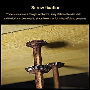 Wine Rack, Upside Down Goblet Rack, Hanging Wine Holder Bar Table, Household Hanging Cup Rack, Wine Ornaments, Height-Adjustable Wine Hanger Organizer Rack (Color : A, Size : 60 *