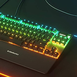 SteelSeries Apex Pro TKL - Mechanical Gaming Keyboard - Adjustable Actuation Switches - OLED Smart Display - Compact Form - French AZERTY Layout