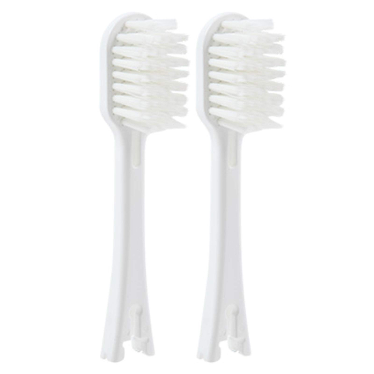 IONPA [Wide - White] Replacement Brush Head, 2pcs/Pack, Made in Japan IONIC KISS You, hyG, Extended Filament, Floss Action
