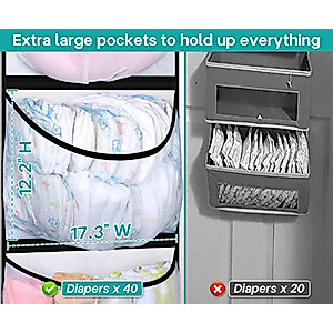 KEETDY 28 Large Clear Over The Door Shoe Rack and 5-Shelf Over the Door Organizer Hanging Door Storage for Closet