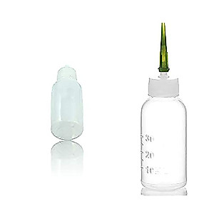 Pack of 8pcs 1 Oz.Jagua Henna Temporary Tattoo Bottle Kit, Multi Purpose Precision Applicator with 16 Blunt Tips for Body Art Paint DIY Project