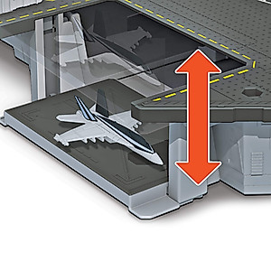 Matchbox Top Gun: Aircraft Carrier Play Set Gift Idea for Ages 4 to 8 Years with Top Gun Boeing F/A 18 die-cast Jet
