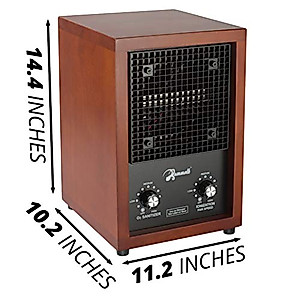 Ion and Ozone Generator Air Purifier, Ionizer & Deodorizer adjustable up to 3,500 SqFt - Ideal for Dust, Pollen, Pets & Smoke Smell by Mammoth