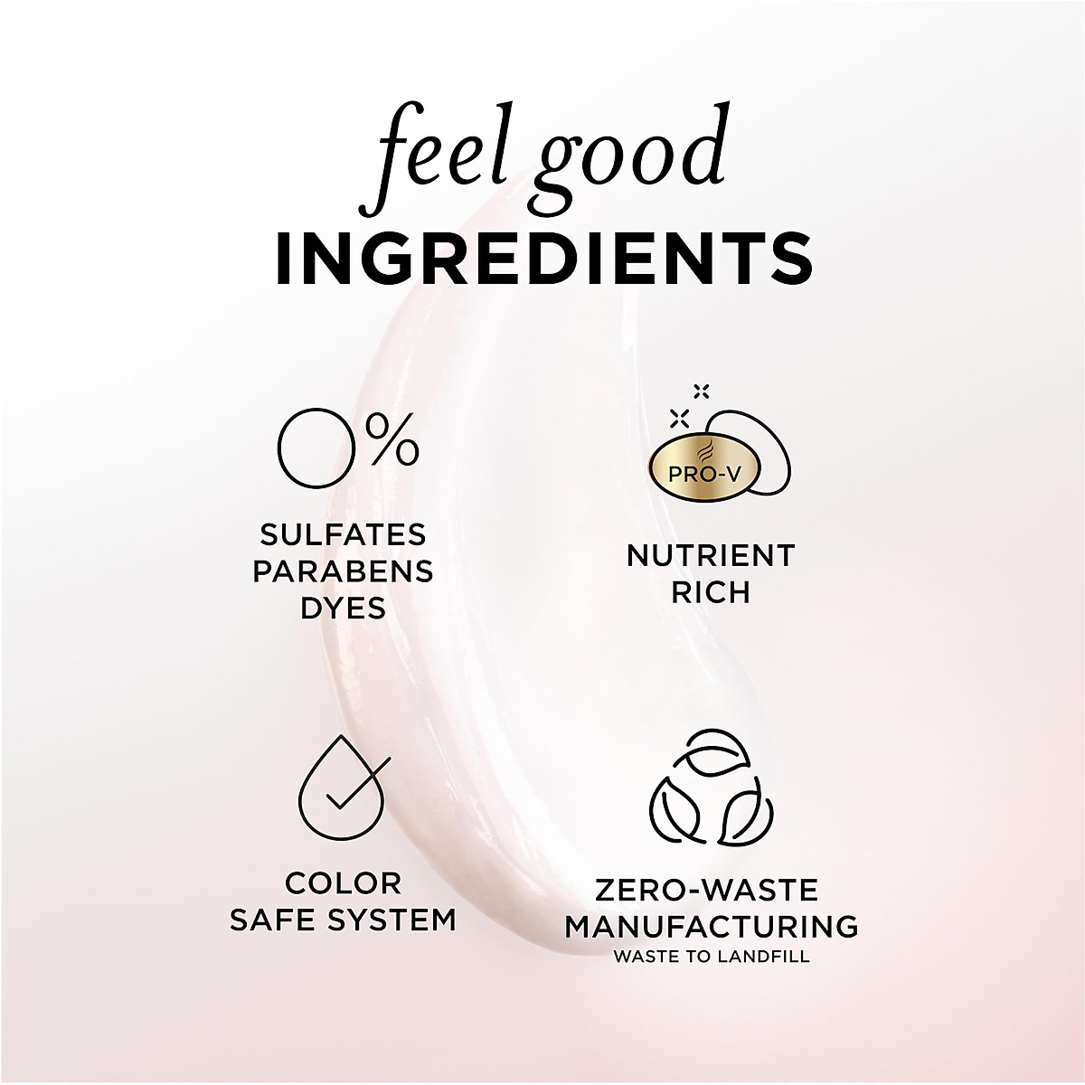 Pantene Nutrient Blends Miracle Moisture Boost Rose Water Conditioner for Dry Hair, Sulfate Free, 8 Fl Oz