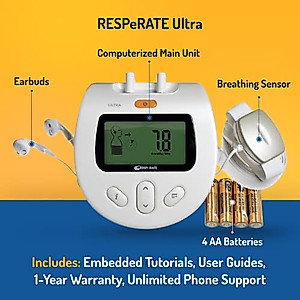 RESPeRATE Ultra Blood Pressure Lowering Device - Doctor Recommended Non-Drug Medical Device - Clinically Proven to Lower Blood Pressure Naturally - Just 15 Minutes a Day - FSA/HSA Eligible Product