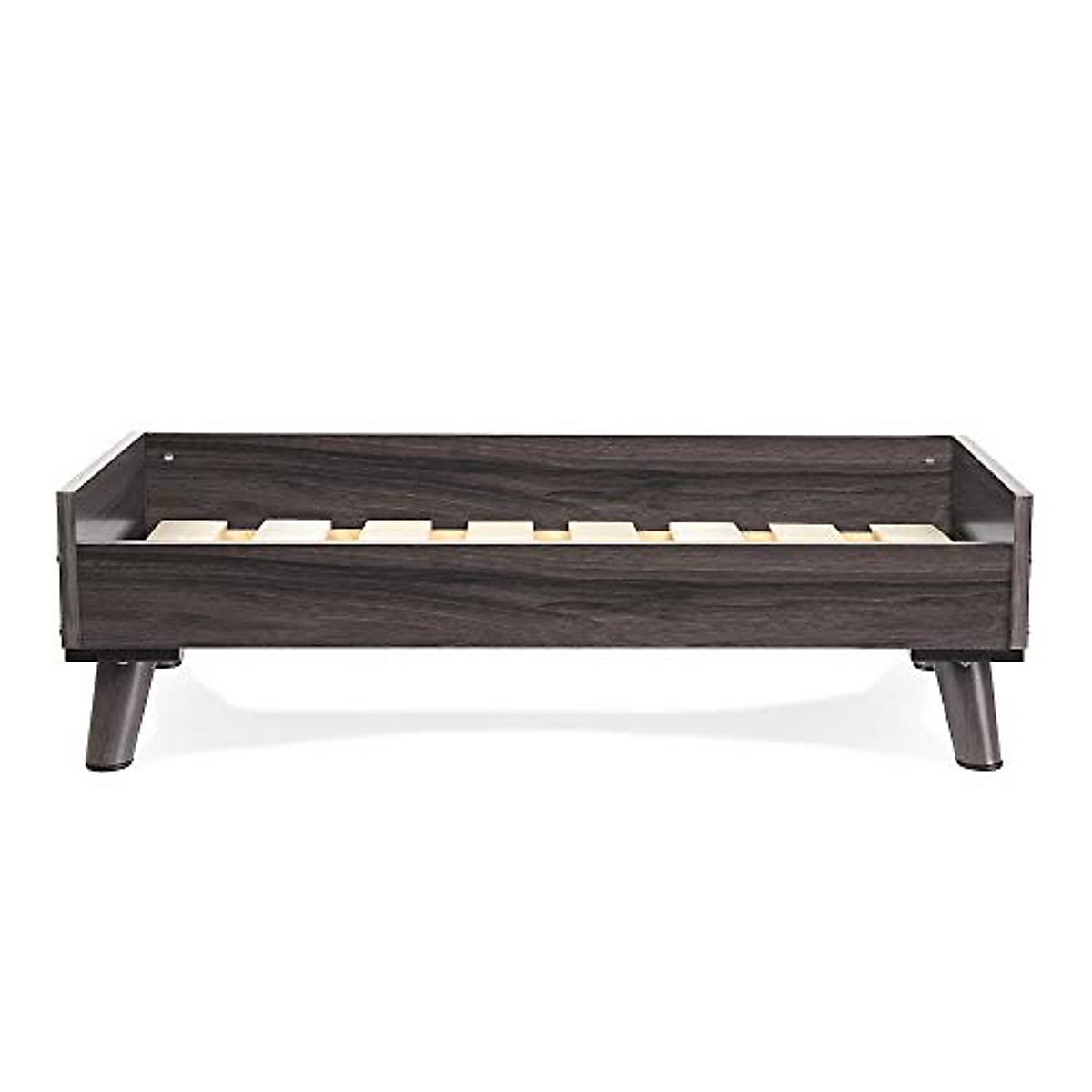 Furhaven Large Mid-Century Modern Style Elevated Dog Bed Frame - Gray Wash, Large