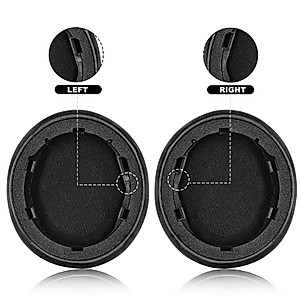 XBERSTAR Professional Headphones Ear Pads Cushions Replacement -earpads for Soundcore Life Q30 / Q35 BT Headset (Black)