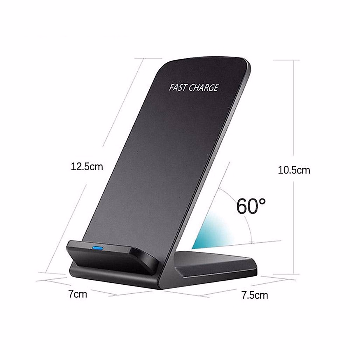 BoxWave Charger Compatible with Huawei P30 Pro - Wireless QuickCharge Stand (10W), No Cord; no Problem! Charge Your Phone with Ease! for Huawei P30 Pro - Jet Black
