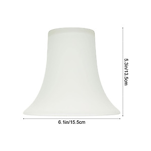 Beaupretty Glass Lampshade Glass Light Covers Bell Shaped Lampshade Ceiling Light Shade Wisteria Lamp Ceiling Lamp Light Shell Bedside Lamp Shade Chandalier Branches White Chandelier Shade