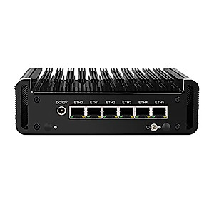 Micro Firewall Appliance, Mini PC, VPN, Router PC, Intel Core I7 1165G7, HUNSN RJ17, AES-NI, 6 x Intel 2.5GbE I226-V LAN, COM, HDMI, Sim Slot, Barebone, NO RAM, NO Storage, NO System