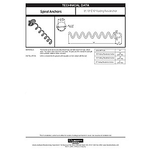 Liberty Outdoor ANCFR10-ORG-A Folding Ring Spiral Ground Anchor, Orange, 10-Inch, Single