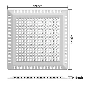 Aojuxix Hair Catcher/Drain Strainer/Shower Drain Cover for Bathroom Floor Drain, Stainless Steel and Silicone (Patented Product)