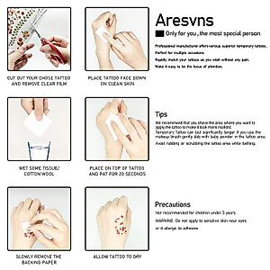 Tattoo Chinese 130+,Realistic and Elegant Temporary Tattoos of Chinese Characters, Fake Tattoo of Letters Waterproof and Long-Lasting Christmas Gift