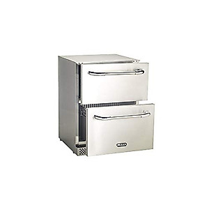 Bull Outdoor Products 17400 Double Drawer Outdoor Rated Refrigerator, Stainless Steel