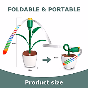 4PCS Fly Fans for Tables, Fly Repellent Fan to Keep Flies Away, Retratavle Food Fans for Camping, Picnic, Outdoor or Indoor Meals(Flowerpot Modeling)